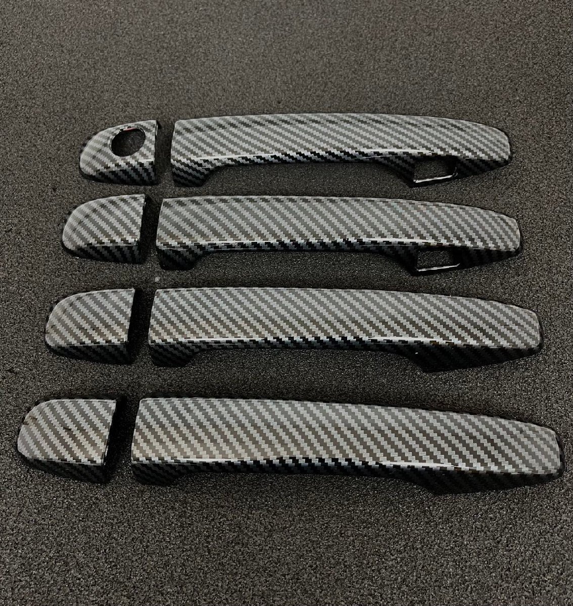 Yahoo!オークション - スポーティ全開 カーボン ルック ドアハンドル ...