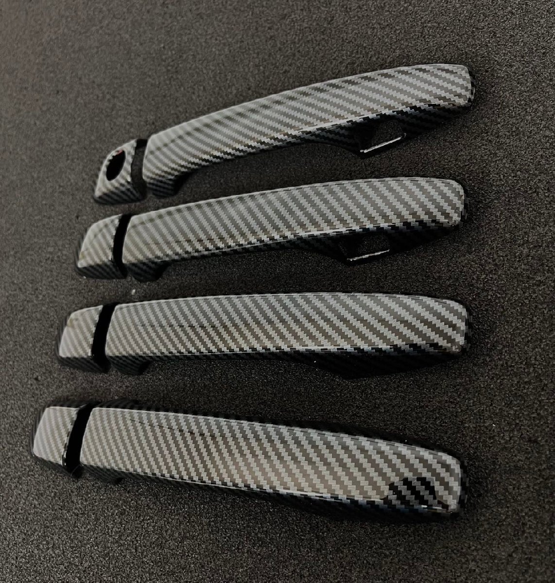 Yahoo!オークション - スポーティ全開 カーボン ルック ドアハンドル ...