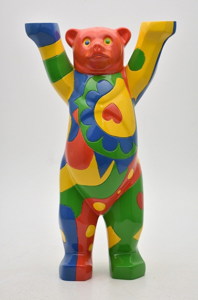 Yahoo!オークション - 竜V43 ドイツ ベルリン カラフル ベア 熊 置物 ...