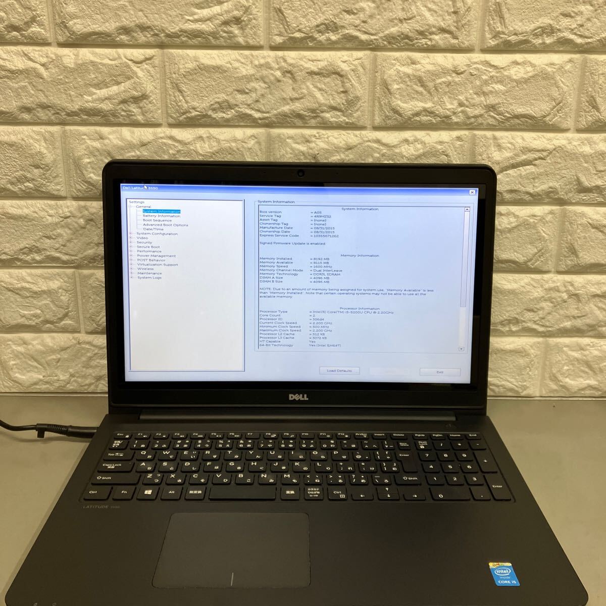 Yahoo!オークション - K180 DELL Latitude 3550 P38F Core i5 5200U メ...