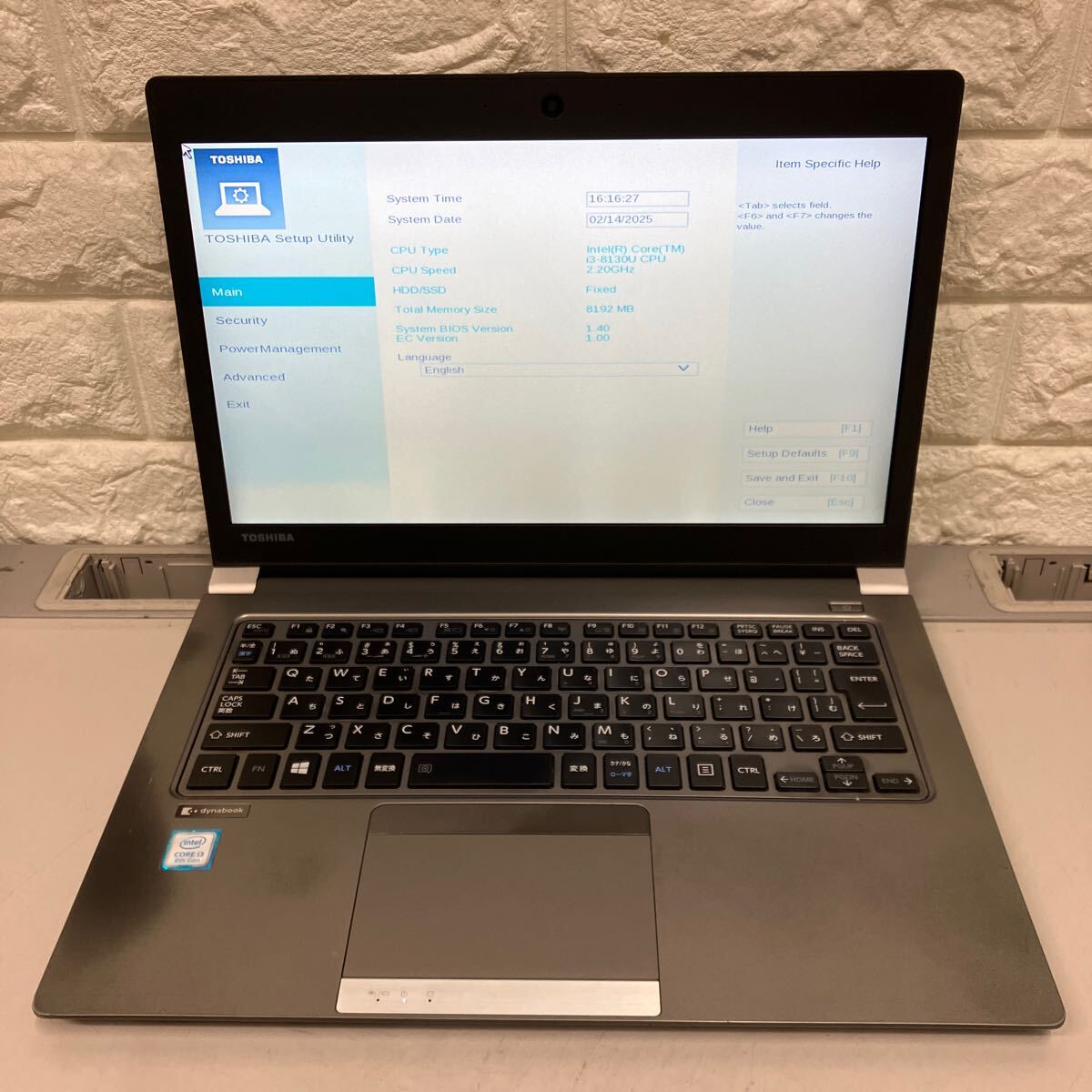 Yahoo!オークション - L153 TOSHIBA dynabook RZ63/MS PRZ63MS-NHD Cor...