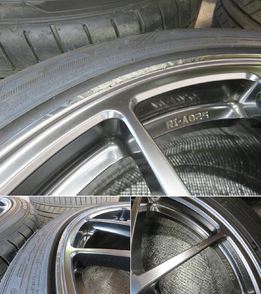 BBS RI-A025 鍛造 1ピースホイール 18インチ 9J +50 PCD120 5H タイヤ GOODYEAR 255/40R18 計4本 シビック FK8(ラジアルタイヤ)｜売買され ...