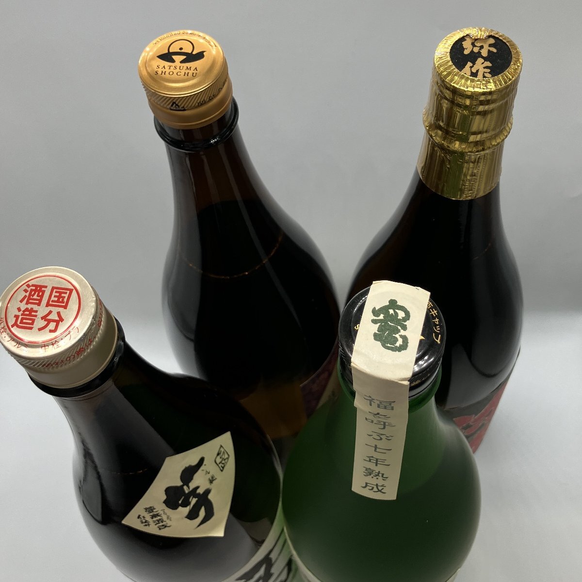 Yahoo!オークション - 鹿児島 焼酎 飲み比べ 4本セット 安田 竈 弥作 ...