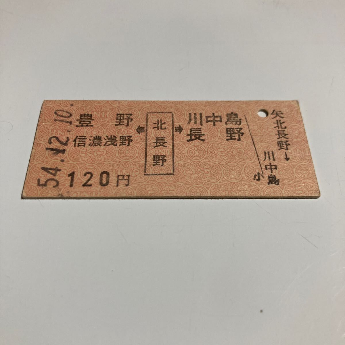 S54 北長野駅 信越本線 長野県 120円両矢印式普通乗車券 国鉄(乗車券)｜売買されたオークション情報、yahooの商品情報をアーカイブ公開 - オークファン（aucfan.com）