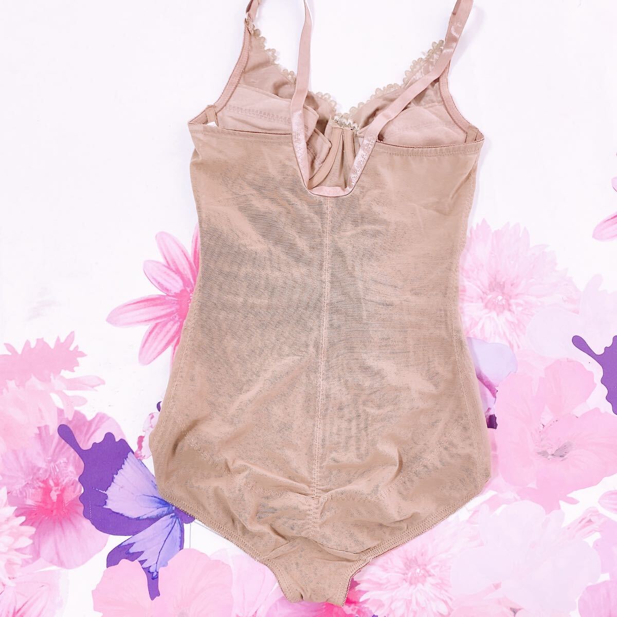 349 高級品 ハイレグ ボディスーツ B80L ワイヤーブラ ポリエステル生地 クロッチ 股部 開閉グリッパー止 整理品(中古)のオークション落札情報