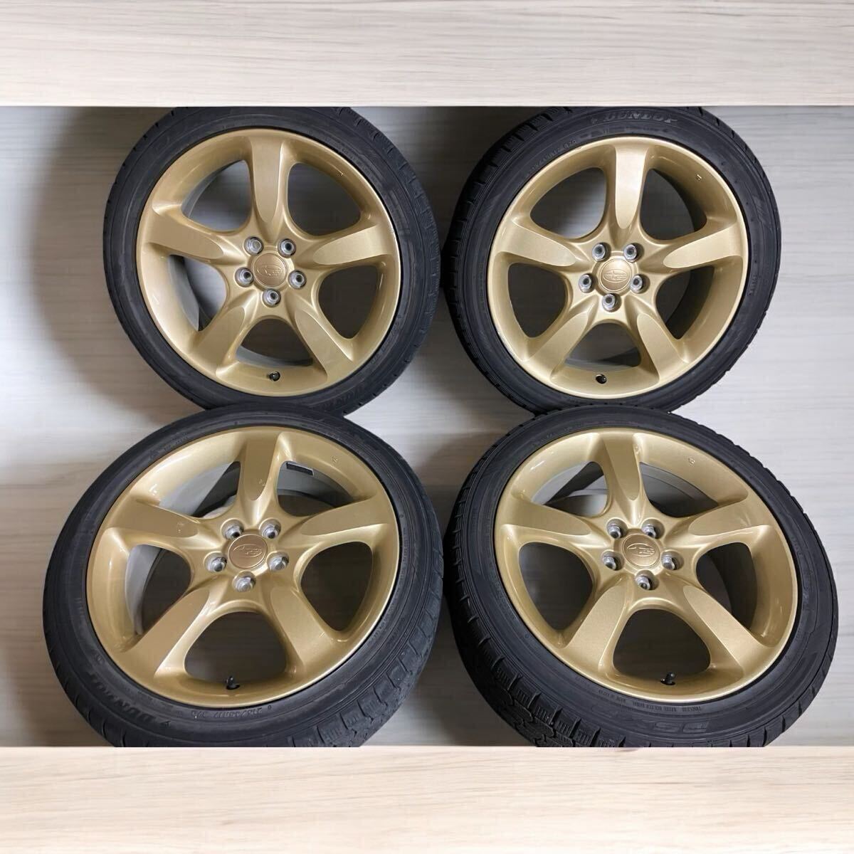 Yahoo!オークション - スバルゴールド 純正 R17 7J+55 5穴 PCD100 17イ...