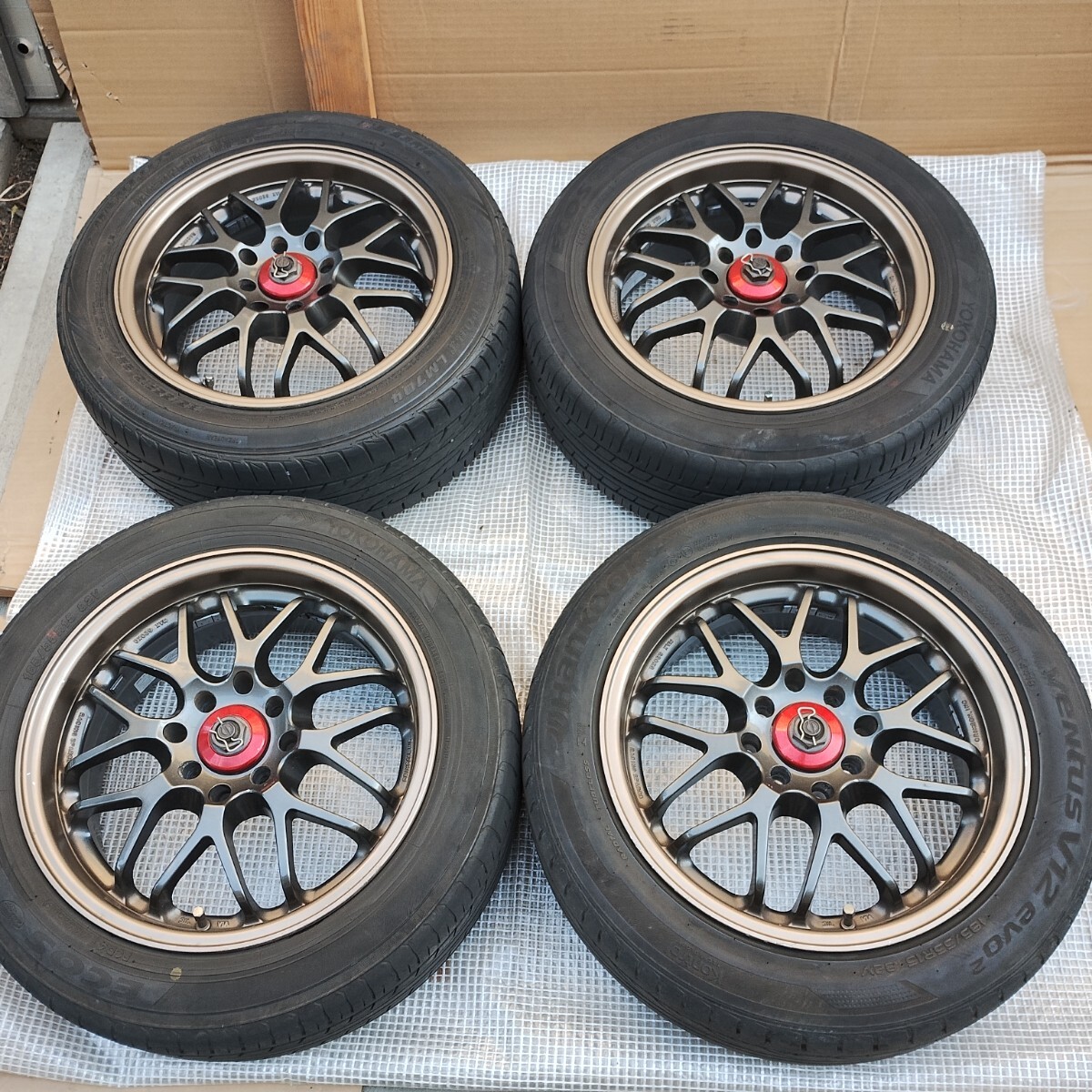 スパルコ NS2 タイヤ付ホイール RACING SPARCO DE DJ デミオ ロードスター NA6 NA8 NB6 NB8 シビック EG6 ノート E12 HE12 マーチ K12 ...