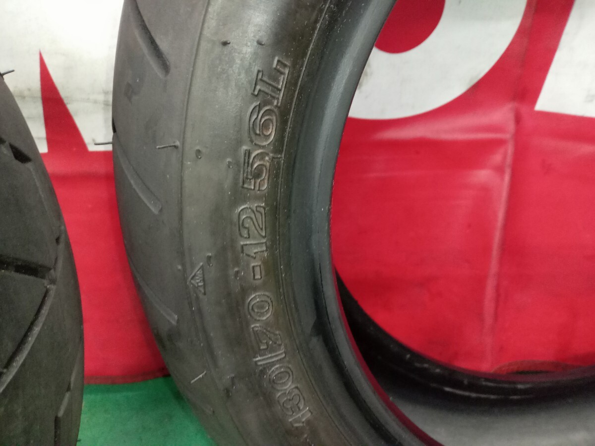 Yahoo!オークション - グロム新車時装着タイヤ 前後 走行約50km 中古