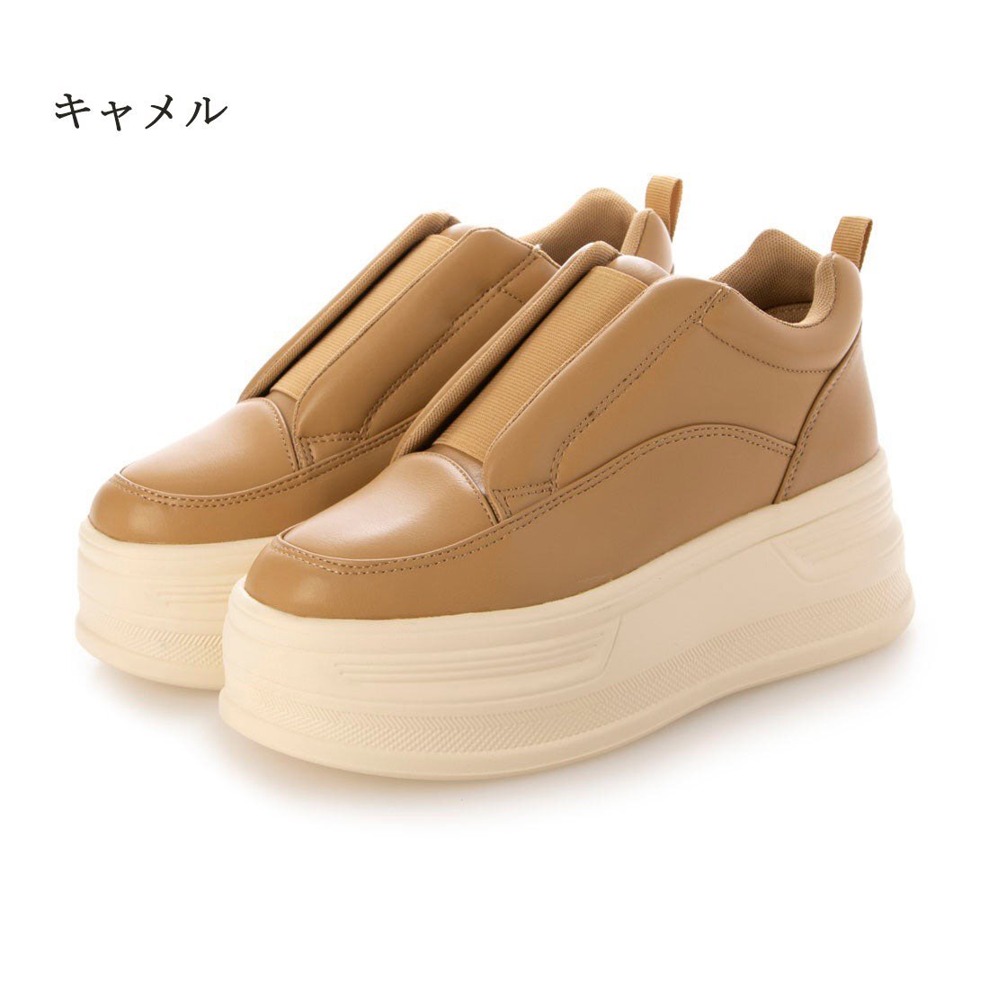 Yahoo!オークション - 35lk スニーカー レディース 厚底 ボリュームソ...