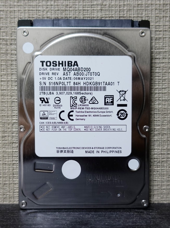 品 TOSHIBA製2.5inch AVコマンド対応HDD 2TB MQ04ABD200(500GB～)｜売買されたオークション情報、yahooの商品情報をアーカイブ公開 - オークファン ...
