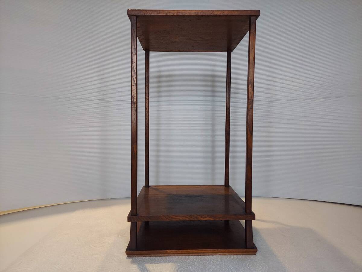 Yahoo!オークション - K07-0224 高卓 小棚 飾り台 茶道具 収納木箱付き