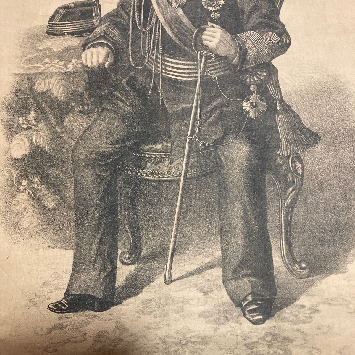 Yahoo!オークション - 【印刷】掛軸 紙本 箱無 明治天皇 同梱可能 No.6...