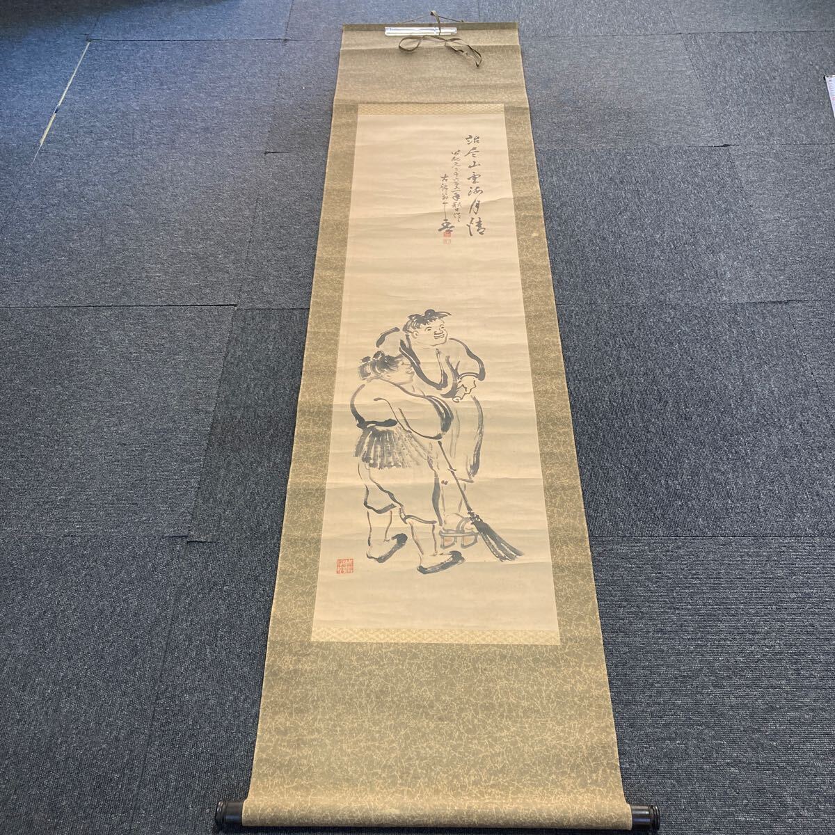 Yahoo!オークション - 【模写】掛軸 中国画 紙本 箱無 同梱可能 No.664...