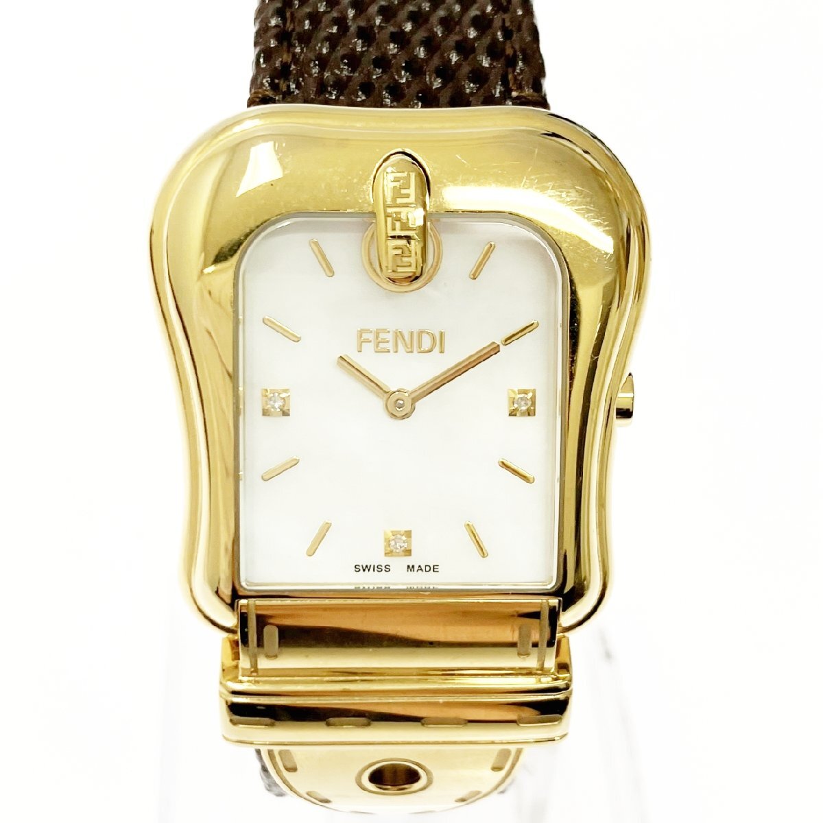 Yahoo!オークション - FENDI フェンディ 3800G バックルモチーフ GP シ...