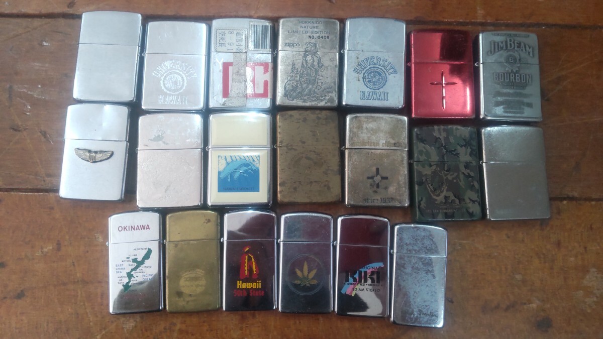 Yahoo!オークション - A088 ZIPPO まとめ 20点 ジッポー ライター/レギ...