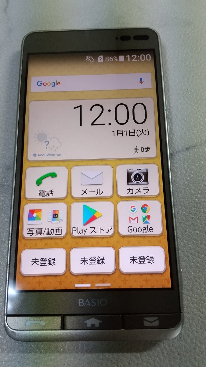 Yahoo!オークション - S434 J COM かんたんスマホ BASIO3 KYV43 KYOCER...