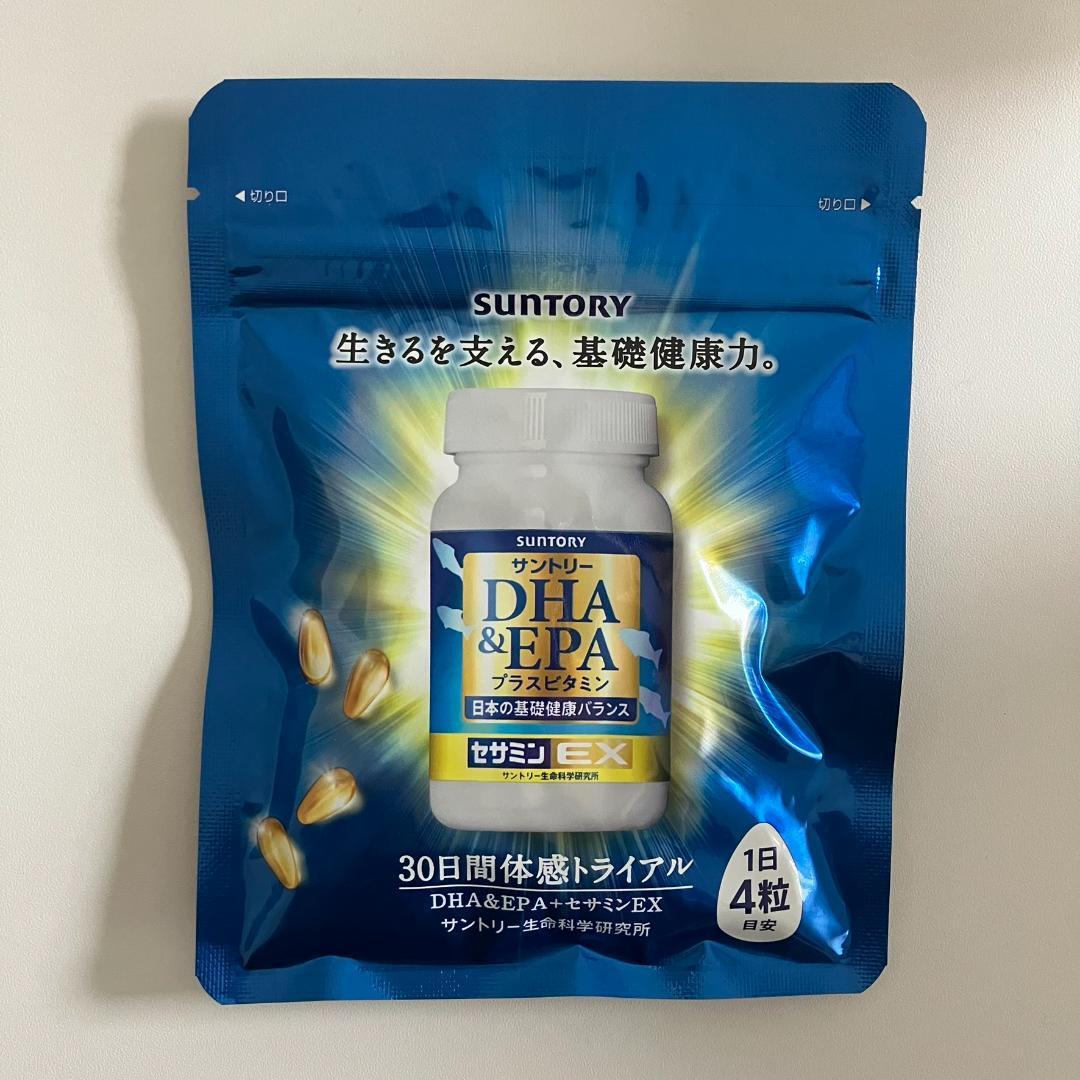 Yahoo!オークション - サントリー DHA＆EPA＋セサミンEX 30日分 120粒