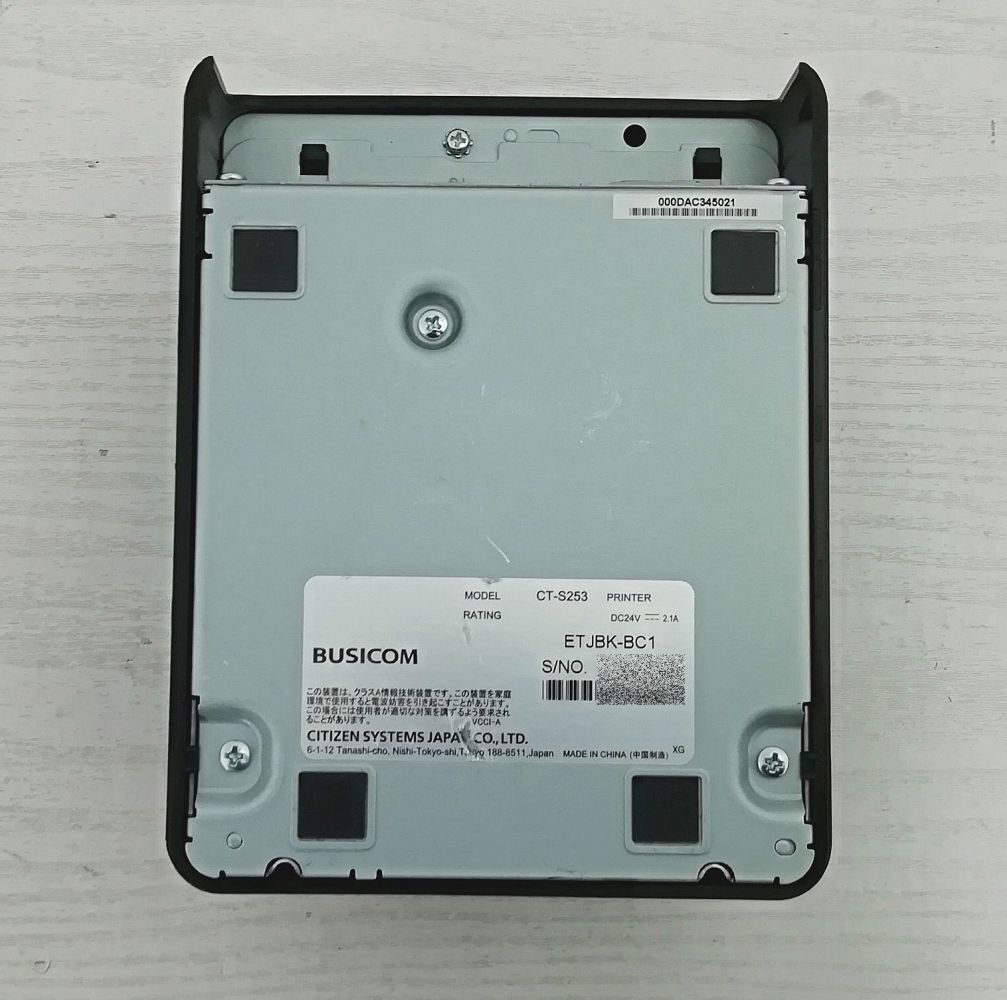 BUSICOM CITIZEN レシートプリンタ ラベルプリンター CT-S253 ブラック 本体のみ 即日発送 一週間返品保証 H24121111(レジスタ)｜売買されたオークション情報 ...