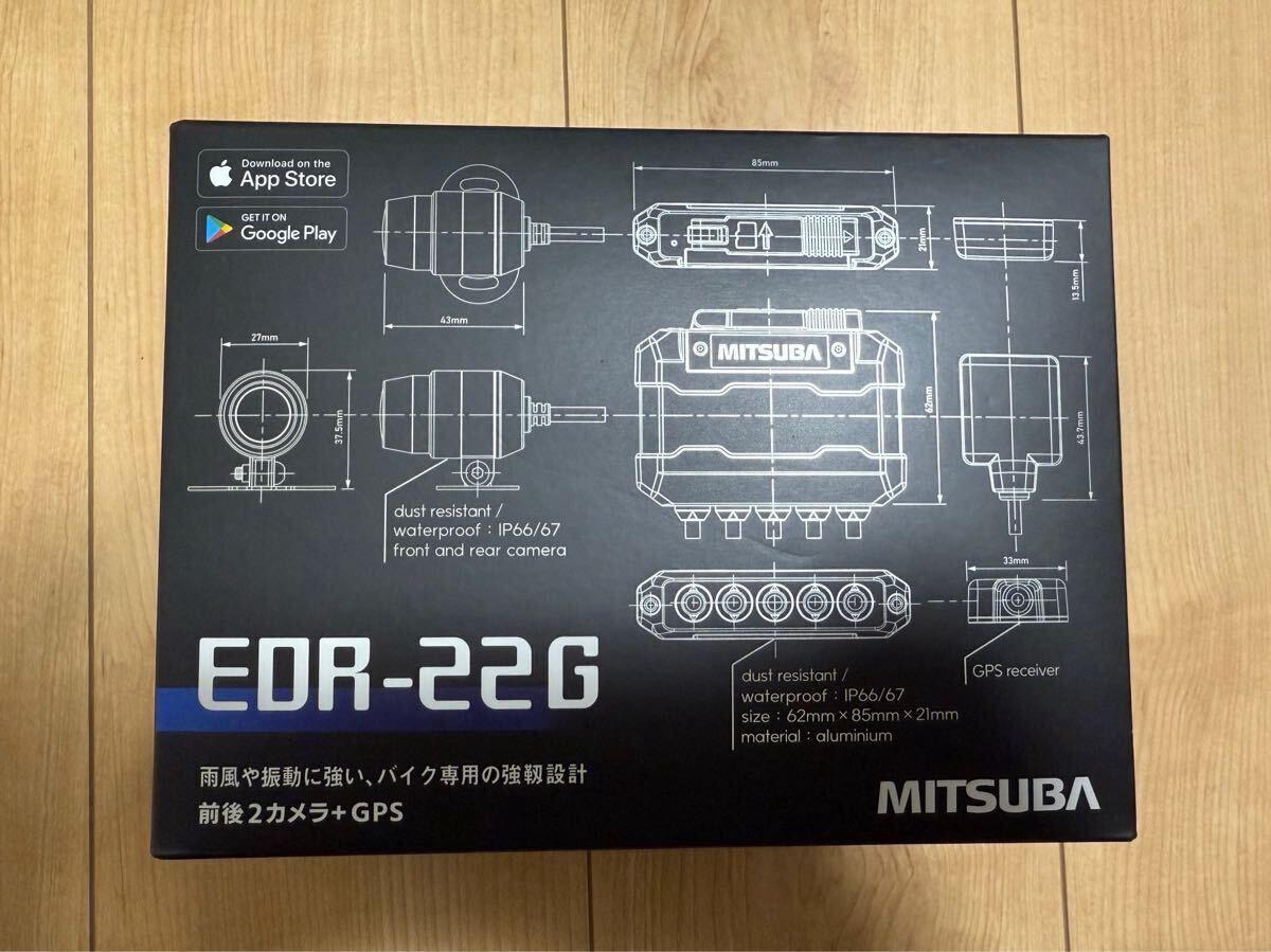 Yahoo!オークション - 新品 ミツバ EDR-22G 前後2カメラ＋GPSプレミア...