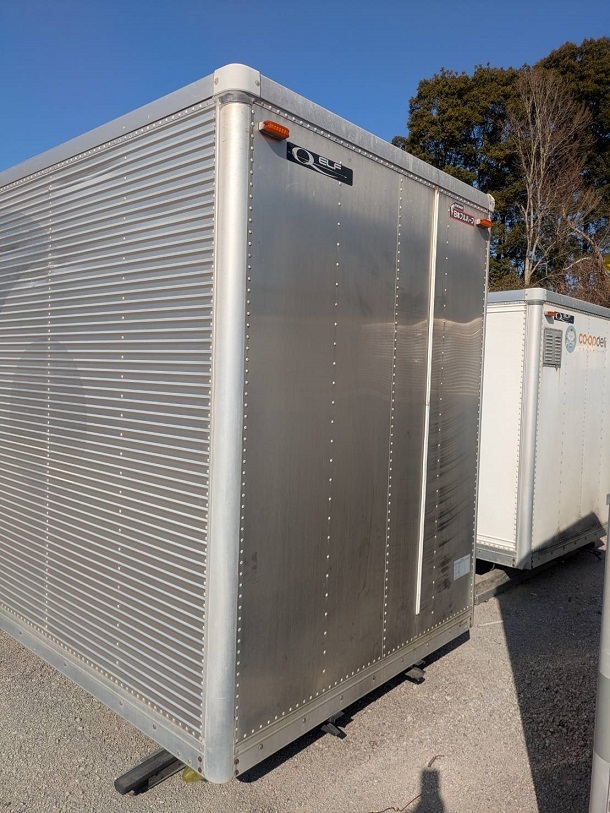 Yahoo!オークション - 物置 コンテナ 手頃 内寸高さ約222cm有 アルミ...