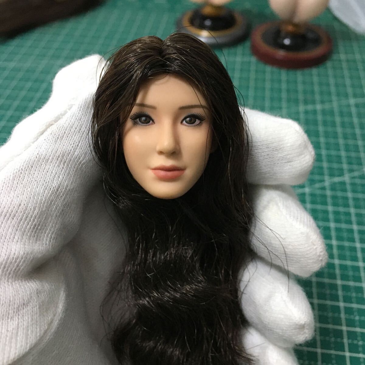 Yahoo!オークション - B178 1/6 フィギュア ヘッド 女性ヘッド 植毛タ...