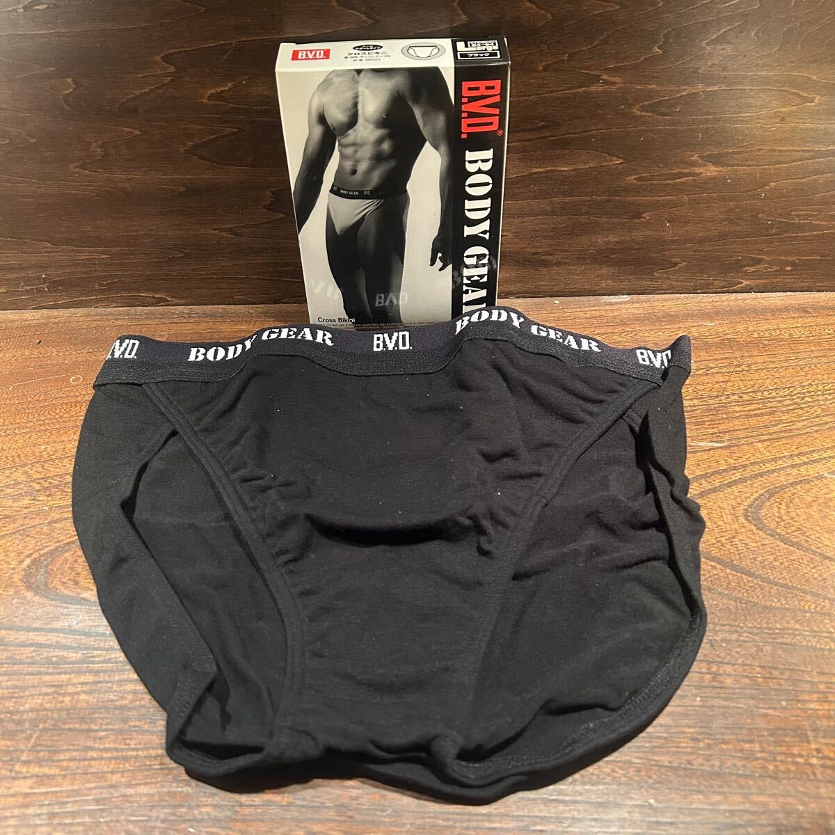 Yahoo!オークション - B.V.D. BODY GEAR クロスビキニ 84〜94cm Lサイ...