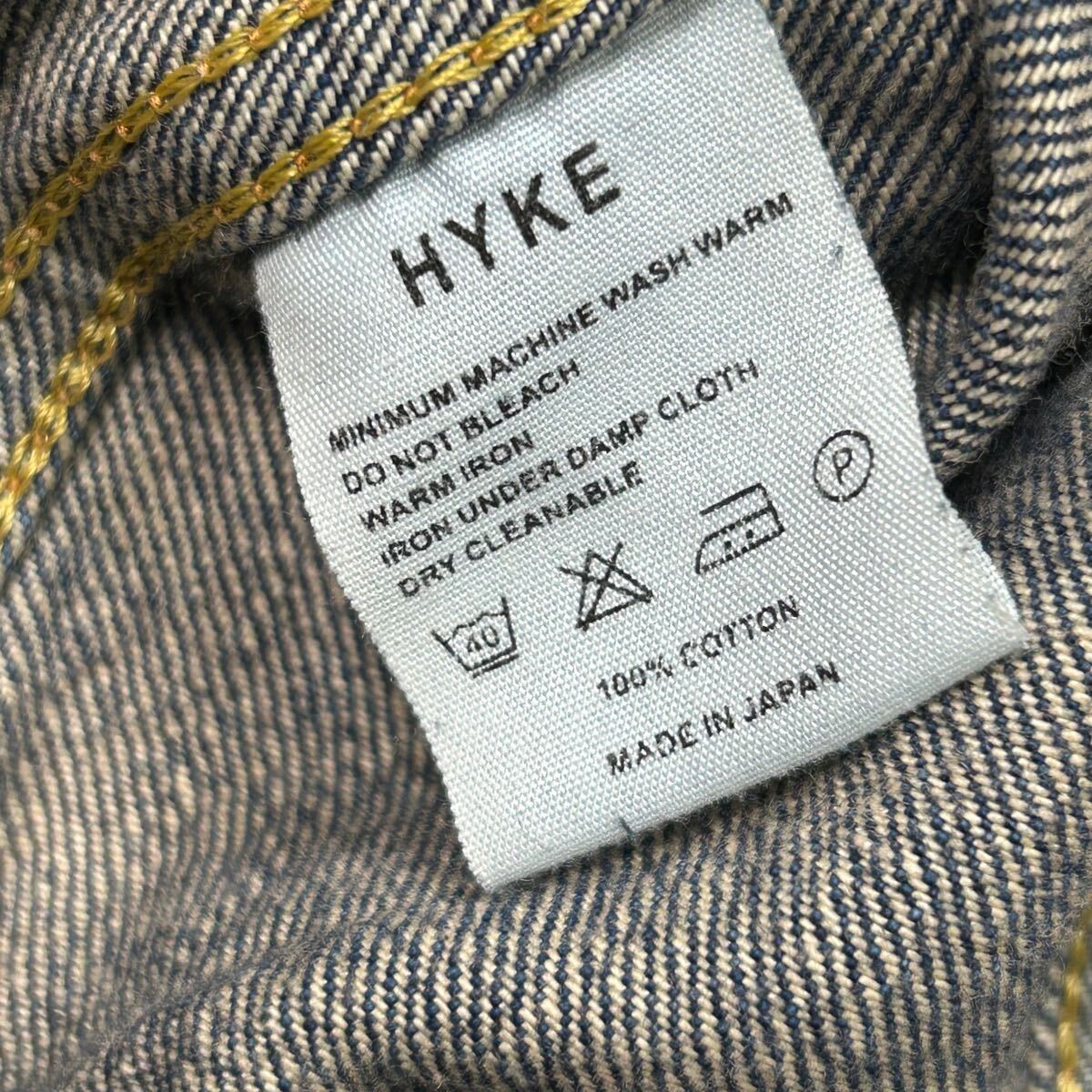 Yahoo!オークション - c3039 日本製 HYKE ハイク デニムジャケット Gジ...