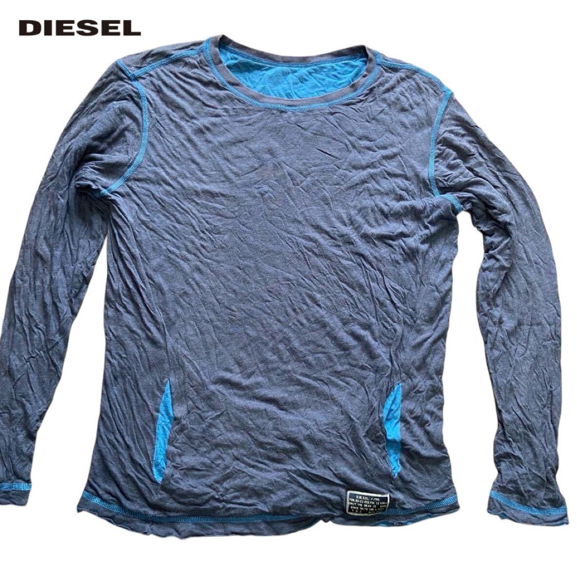 DIESEL ディーゼル ロンT 長袖 カットソー(長袖Tシャツ)｜売買されたオークション情報、yahooの商品情報をアーカイブ公開 - オークファン（aucfan.com）