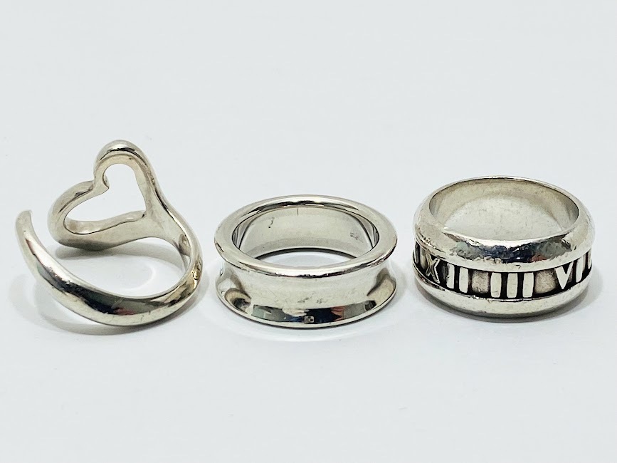 1円 TIFFANY＆Co. ティファニー 1837 ナロー アトラス エルサペレッティ オープンハート リング 指輪 シルバー SV 925 3点セット(シルバー)｜売買されたオークション ...