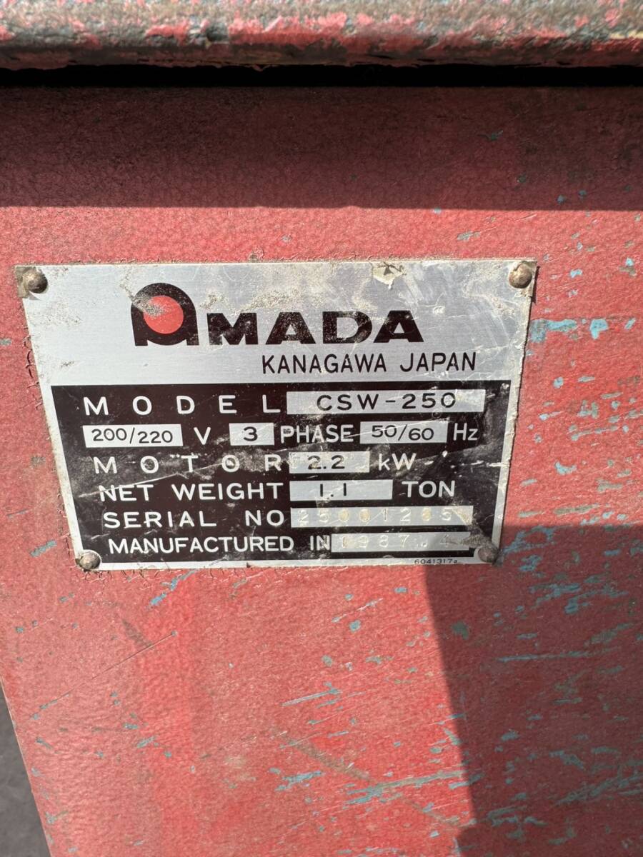 Yahoo!オークション - 1円スタート AMADA アマダ 1987年製 コーナーシ...