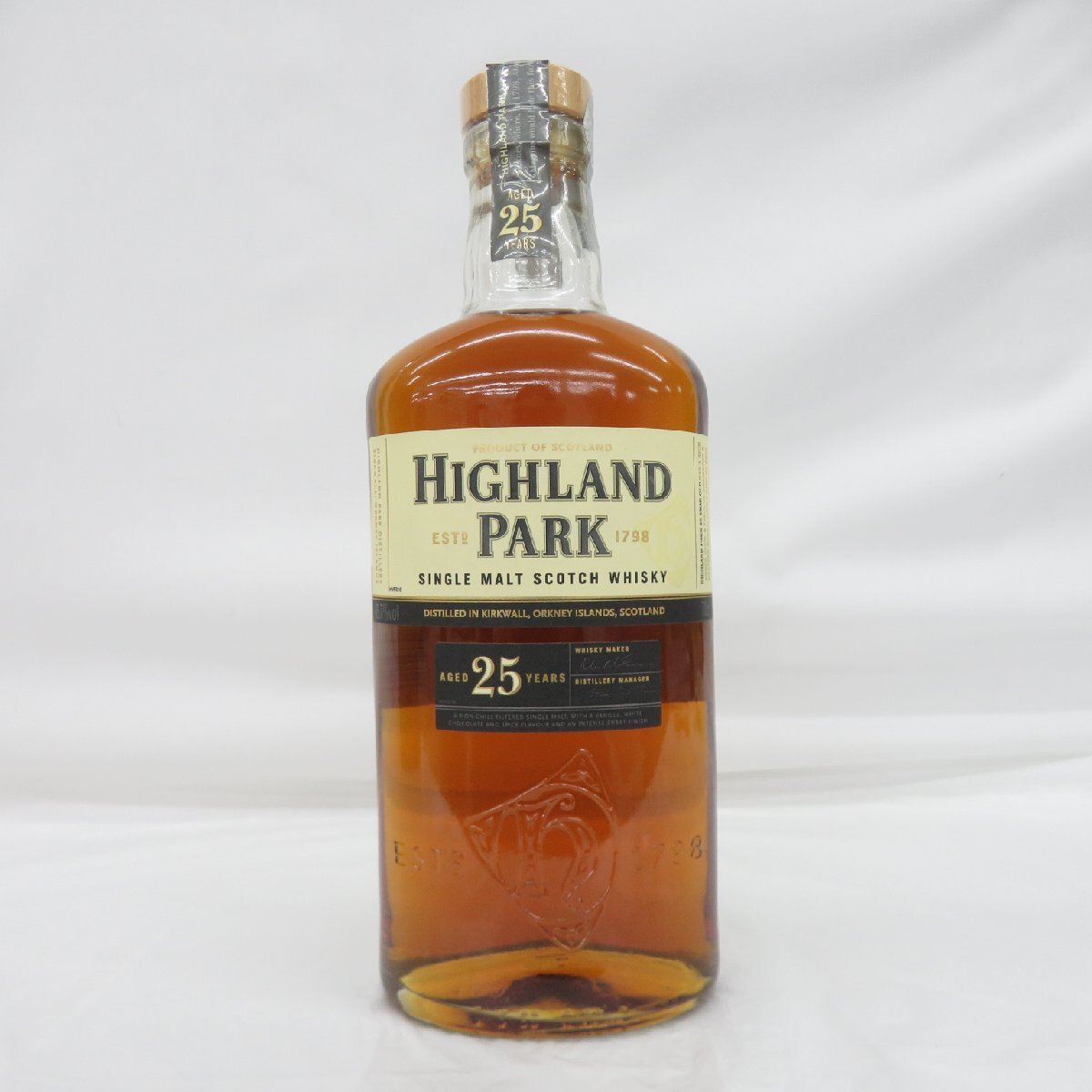 未開栓 HIGHLAND PARK ハイランドパーク 25年 シングルモルト ウイスキー 700ml 45.7% 木箱付 11782061 0213(スコッチ)｜売買されたオークション情報 ...