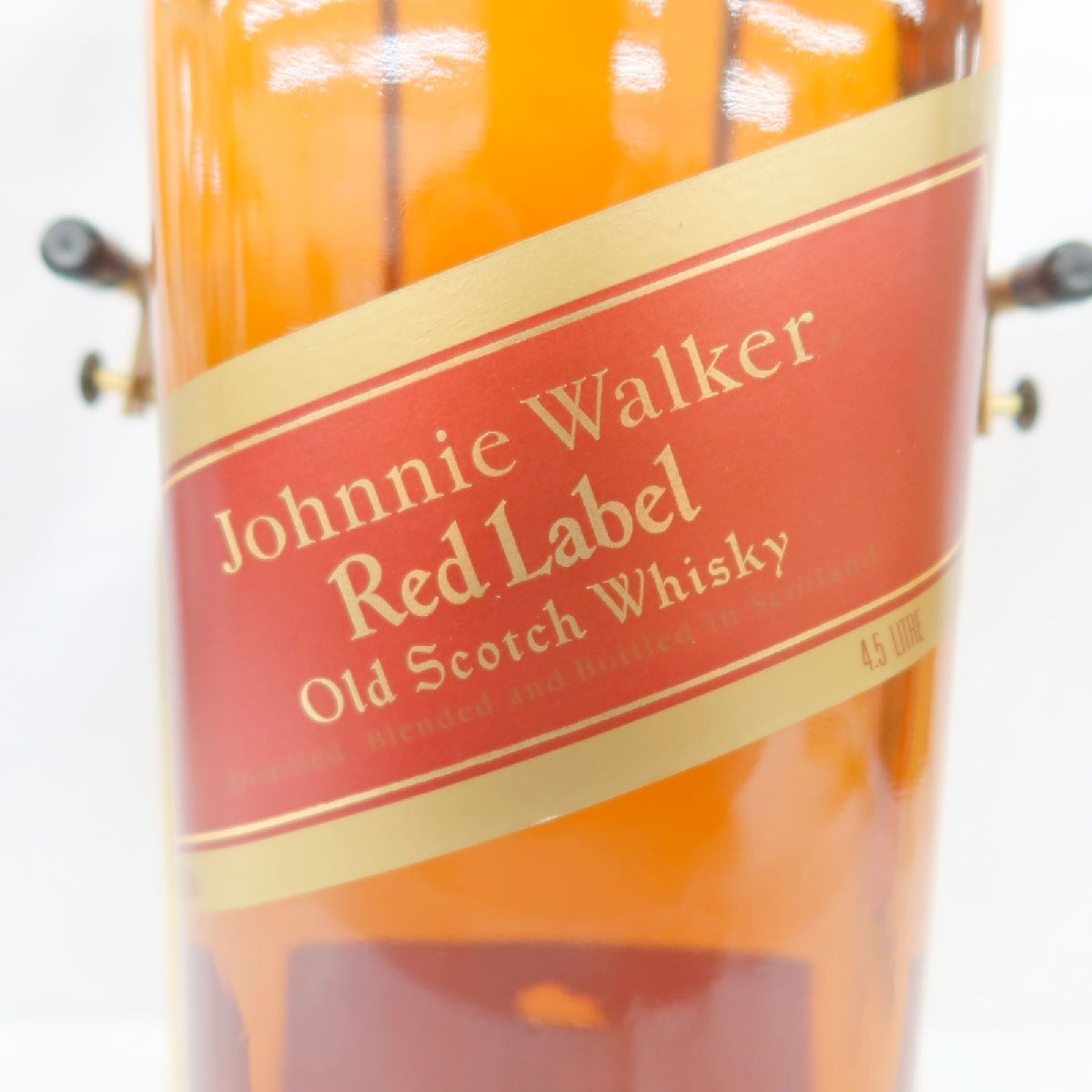 未開栓 Johnnie Walker ジョニーウォーカー レッドラベル ウイスキー 4500ml 43% 台座付き 11778086 0221(スコッチ)｜売買されたオークション情報 ...