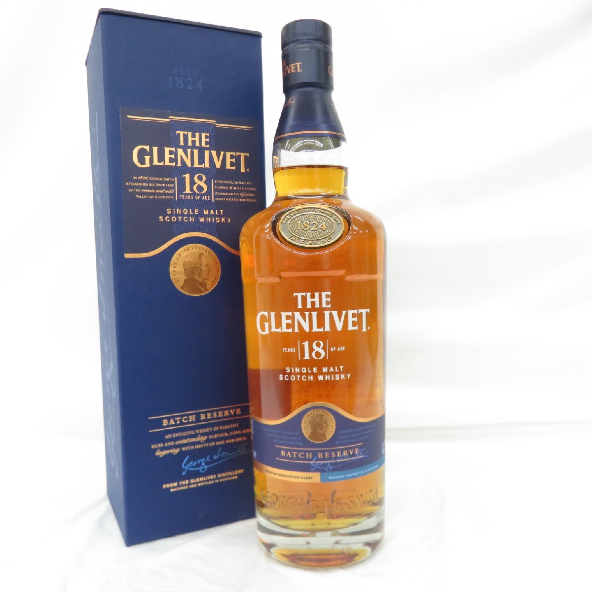 未開栓 THE GLENLIVET ザ グレンリベット 18年 バッチリザーブ シングルモルト ウイスキー 700ml 40% 箱付 11786684 0226(ハイランド)｜売買された ...