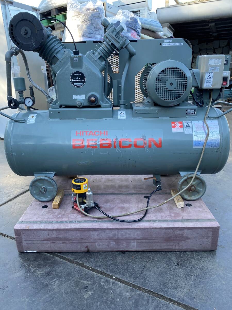 HITACHI ベビコン エアーコンプレッサー 3.7P-9.5VD6 5馬力 3.7kw 三相200V 2段圧縮(コンプレッサー)｜売買されたオークション情報、yahooの商品情報を ...