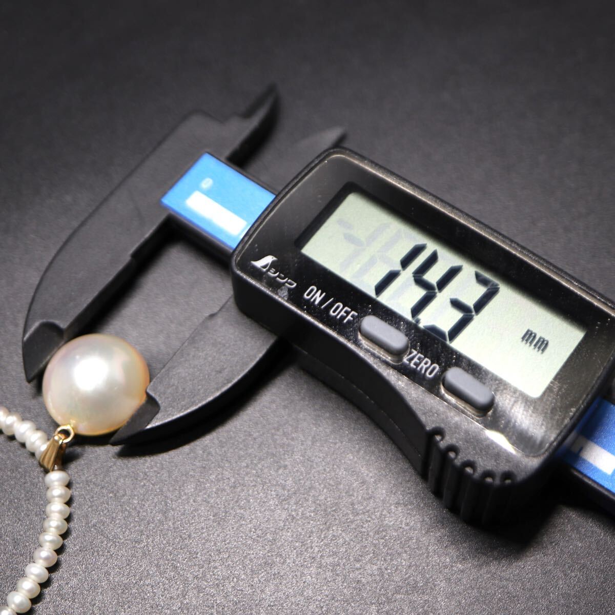 Yahoo!オークション - 1円〜 ホワイト系 K14 本真珠/マベパールネック...