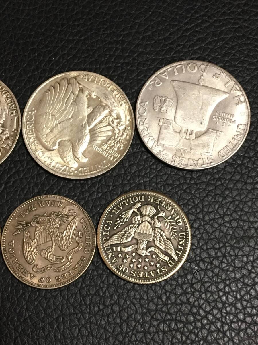 Yahoo!オークション - KS72)アメリカ古銭①HalfDollar様々