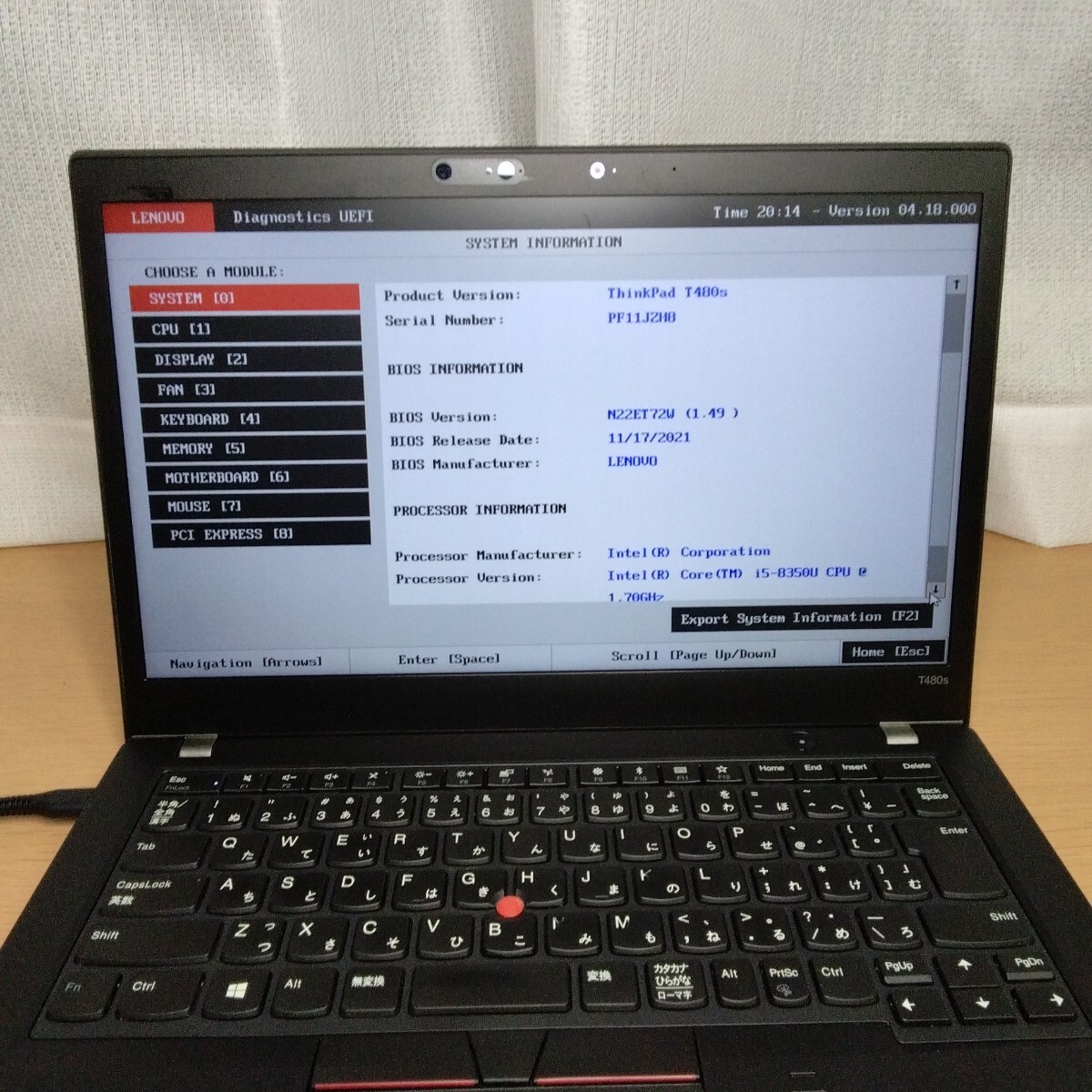 Lenovo ThinkPad T480S 8世代core-i5 メモリ無し ストレージ無し ACコード無し ジャンク(14インチ～)｜売買されたオークション情報、yahooの商品情報を ...