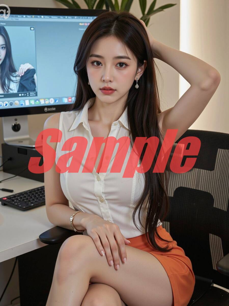 Yahoo!オークション - 【高画質 A4 ポスター】美女 AI イラスト アート...