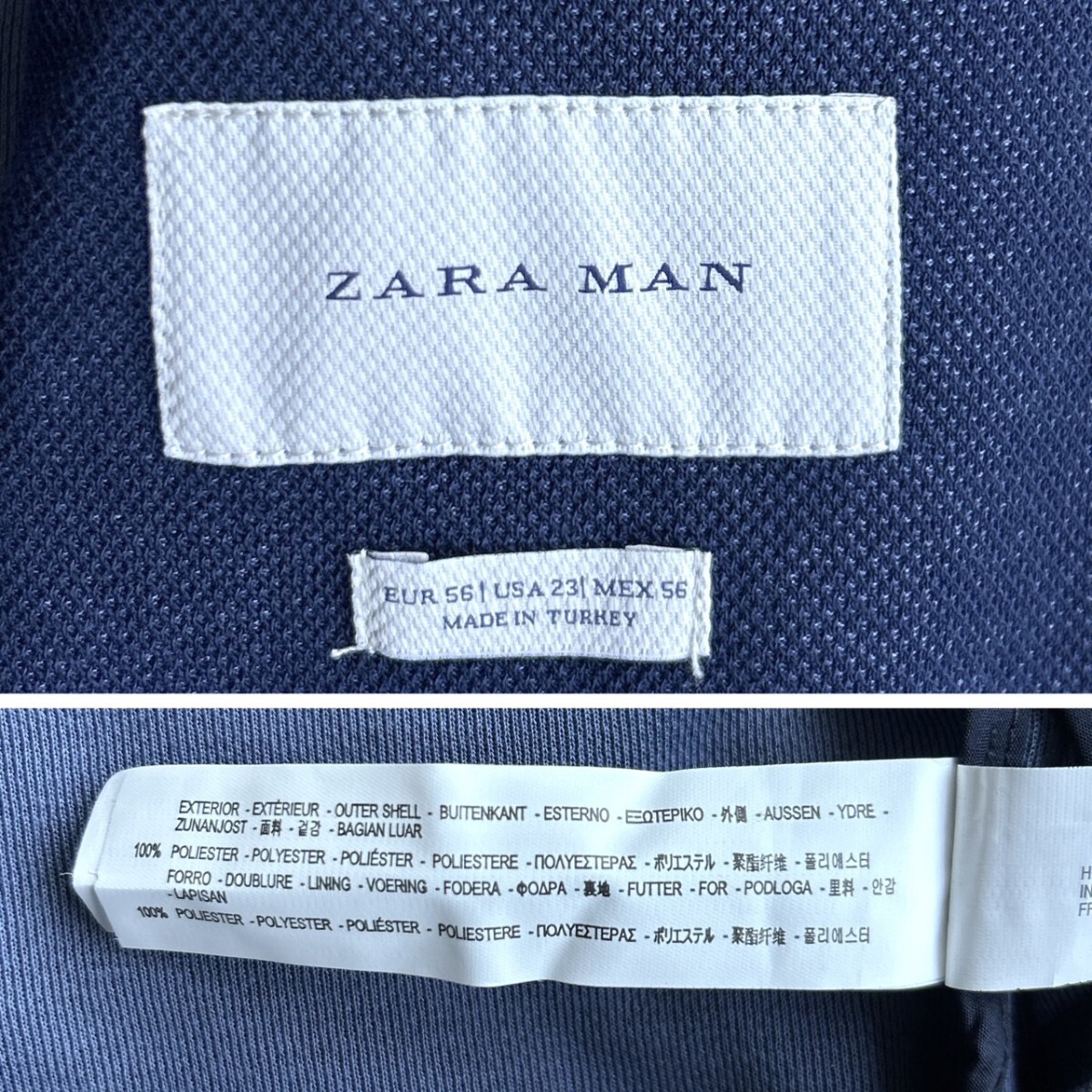 Yahoo!オークション - 希少2XLサイズ 【漂う高級感】ZARA MAN ザラ テ...