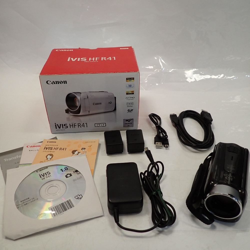 Yahoo!オークション - Th982642 キャノン ビデオカメラ iVIS HF R41 ブ...