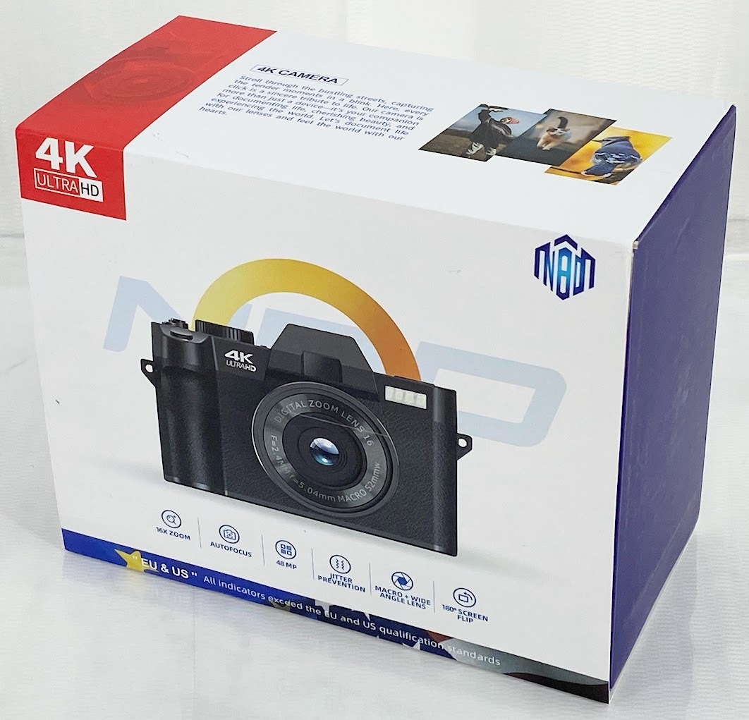 1円スタート NBD 4K 4800万画素 60FPSデジタルカメラ マクロ+広角レンズ アプリ制御 16倍ズーム AF 機能付き(コンパクトデジタルカメラ)｜売買されたオークション情報 ...