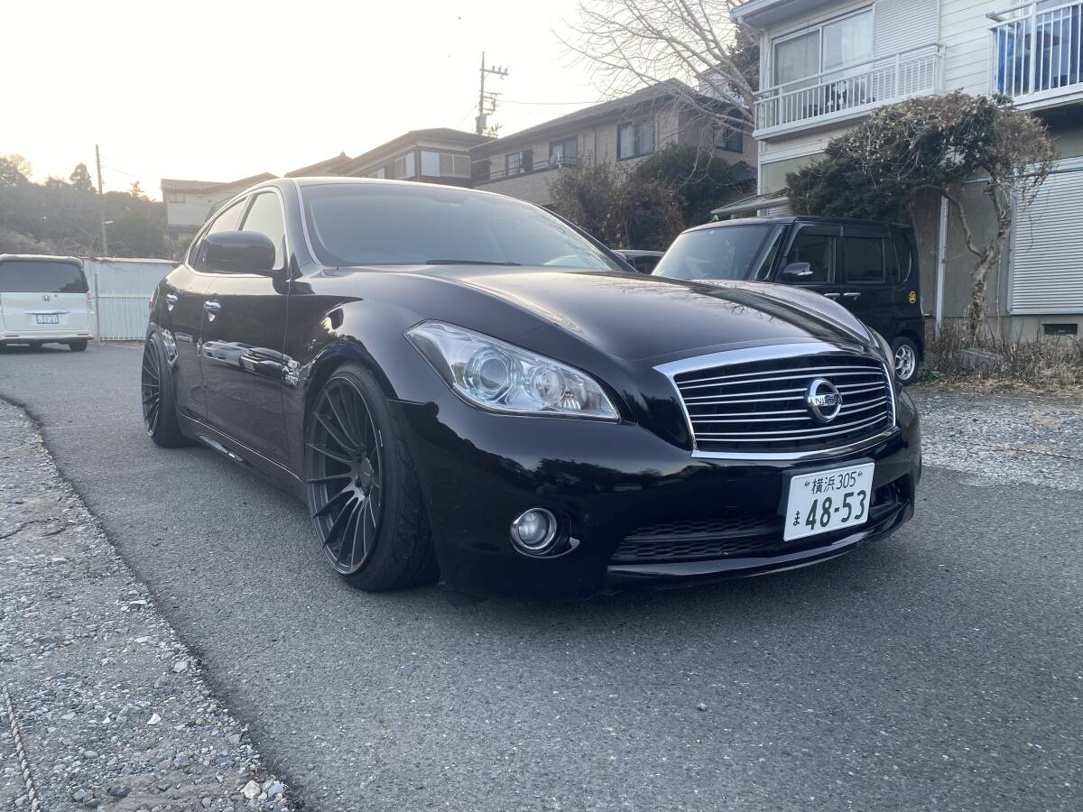 Yahoo!オークション - ニッサン HY51 フーガ ハイブリッド 7AT 本革 ロ...