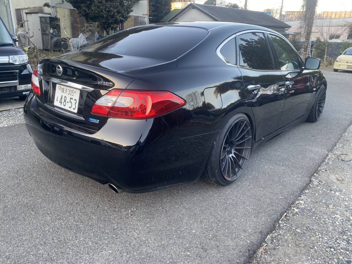 Yahoo!オークション - ニッサン HY51 フーガ ハイブリッド 7AT 本革 ロ...