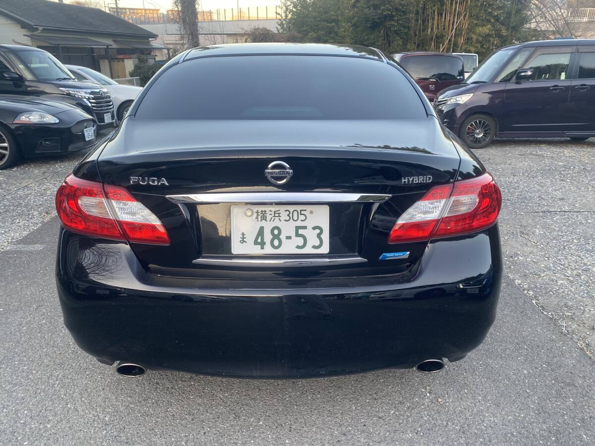 Yahoo!オークション - ニッサン HY51 フーガ ハイブリッド 7AT 本革 ロ...
