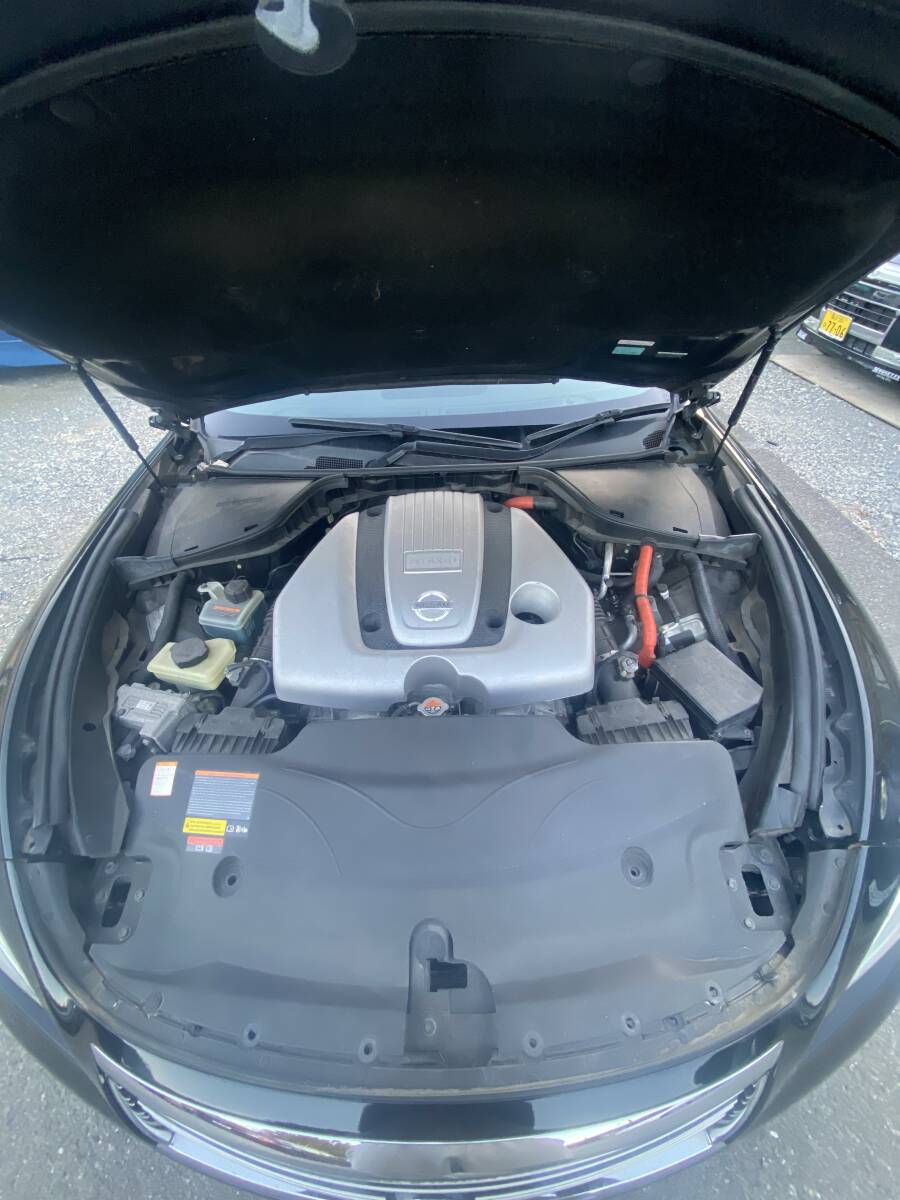 Yahoo!オークション - ニッサン HY51 フーガ ハイブリッド 7AT 本革 ロ...