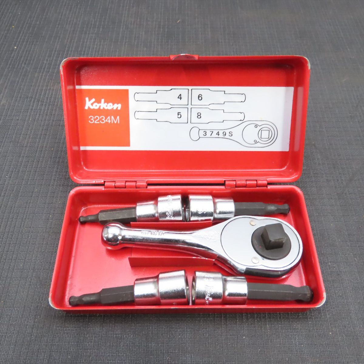 Yahoo!オークション - コーケン Koken 3/8 9.5sq ヘックスソケット ボ...