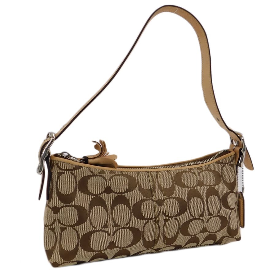 Yahoo!オークション - 1円 美品 コーチ ハンドバッグ 8K01 ブラウン系 ...