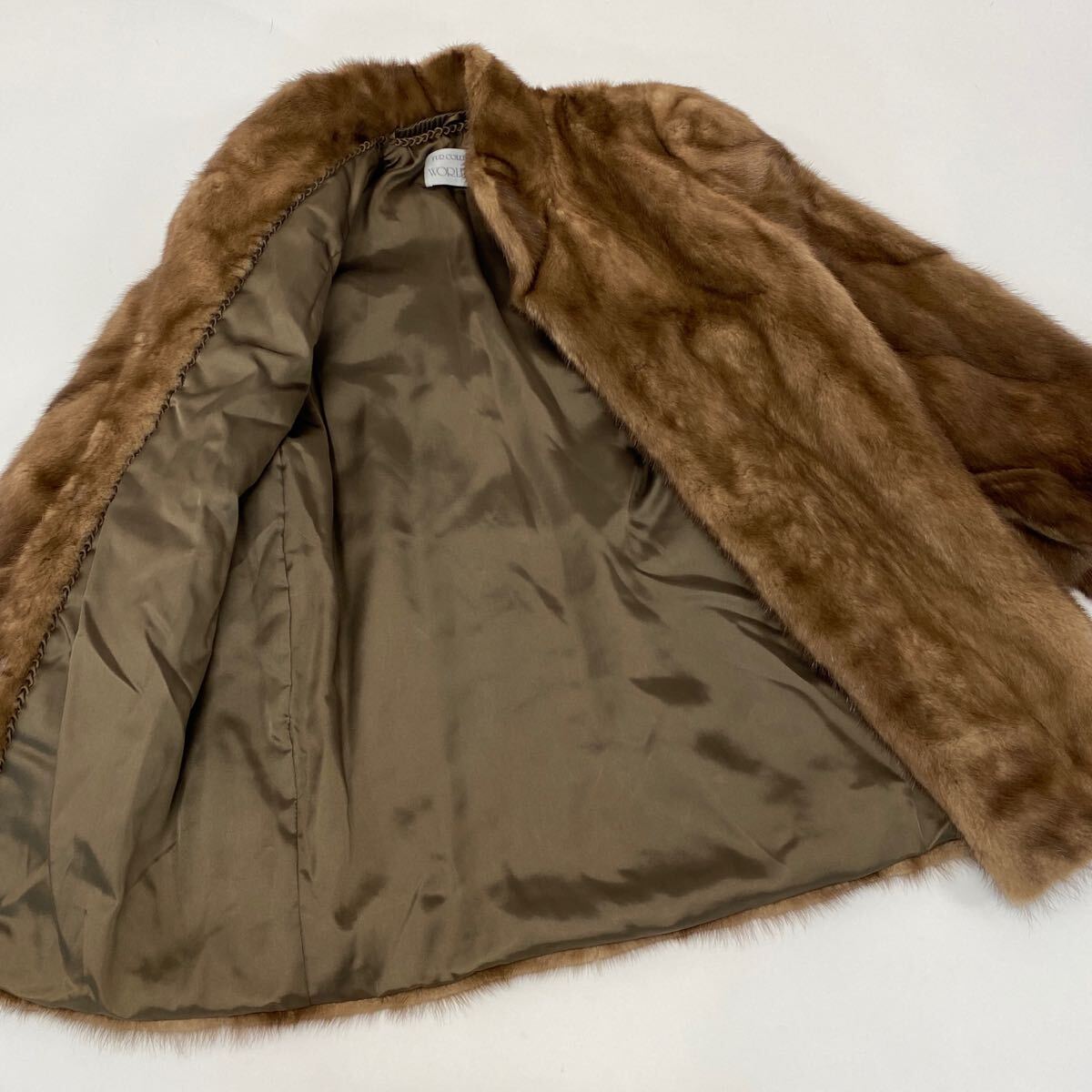 Yahoo!オークション - b27-15 最高級毛皮 パステルミンク ミンクコート...