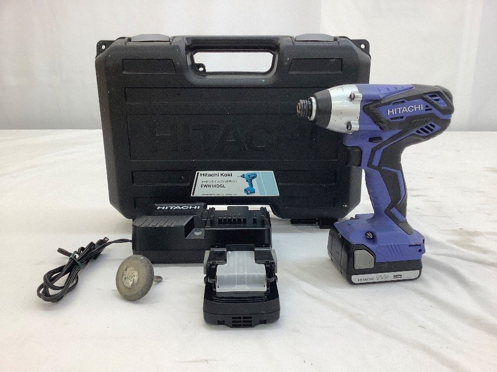 Yahoo!オークション - 日立工機 コードレスインパクトドライバ FWH 14D...