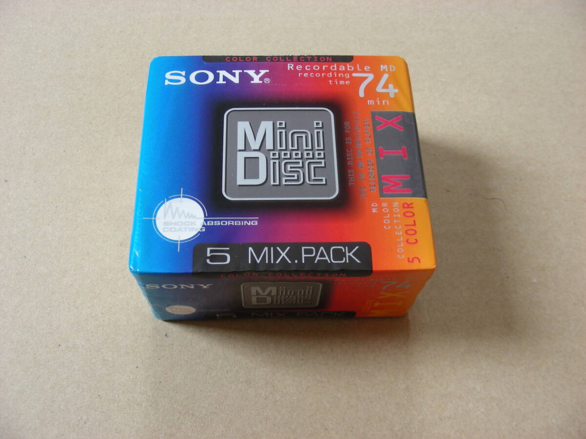 Yahoo!オークション - 未開封 MD ミニディスク SONY 74分 5枚 送料込